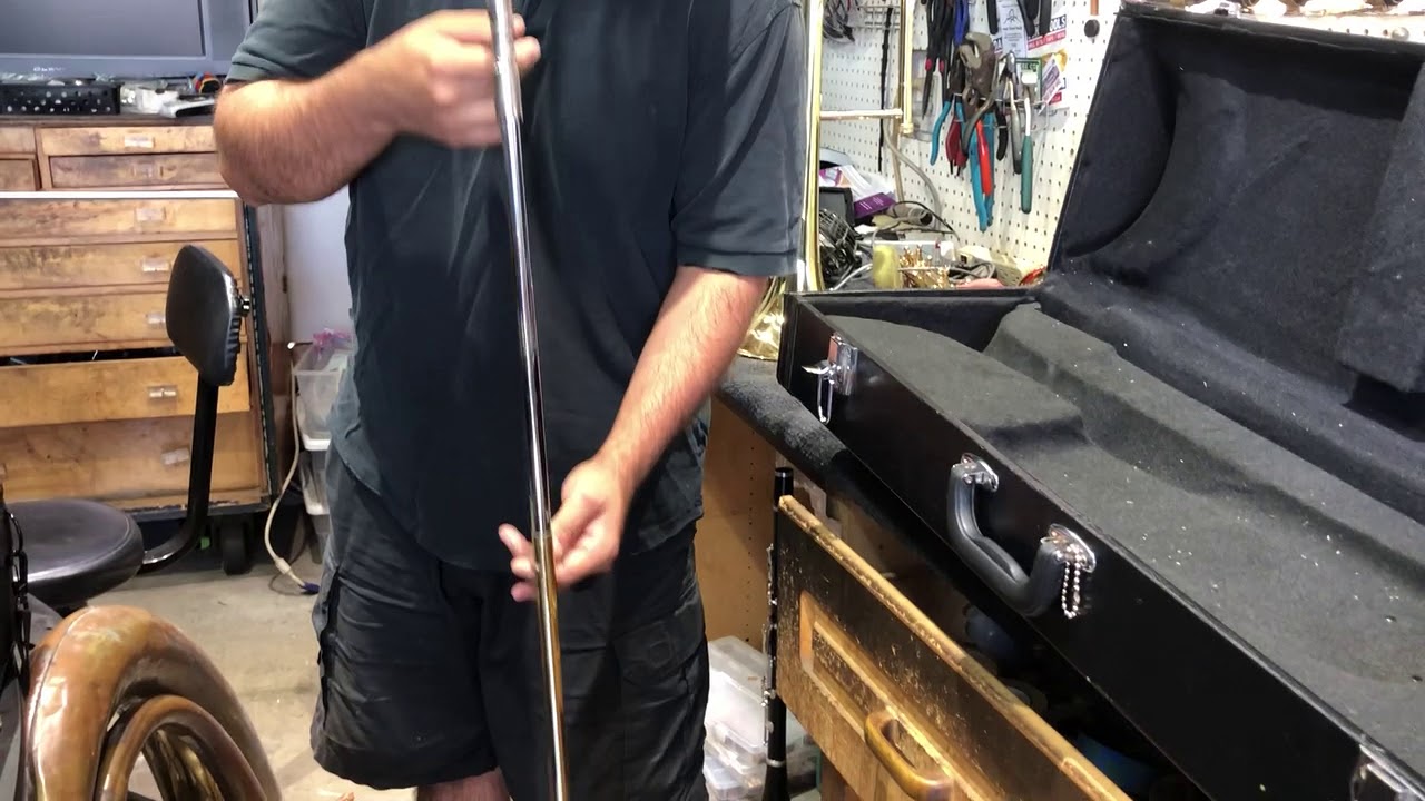 Fixing a trombone slide part 2 - YouTube