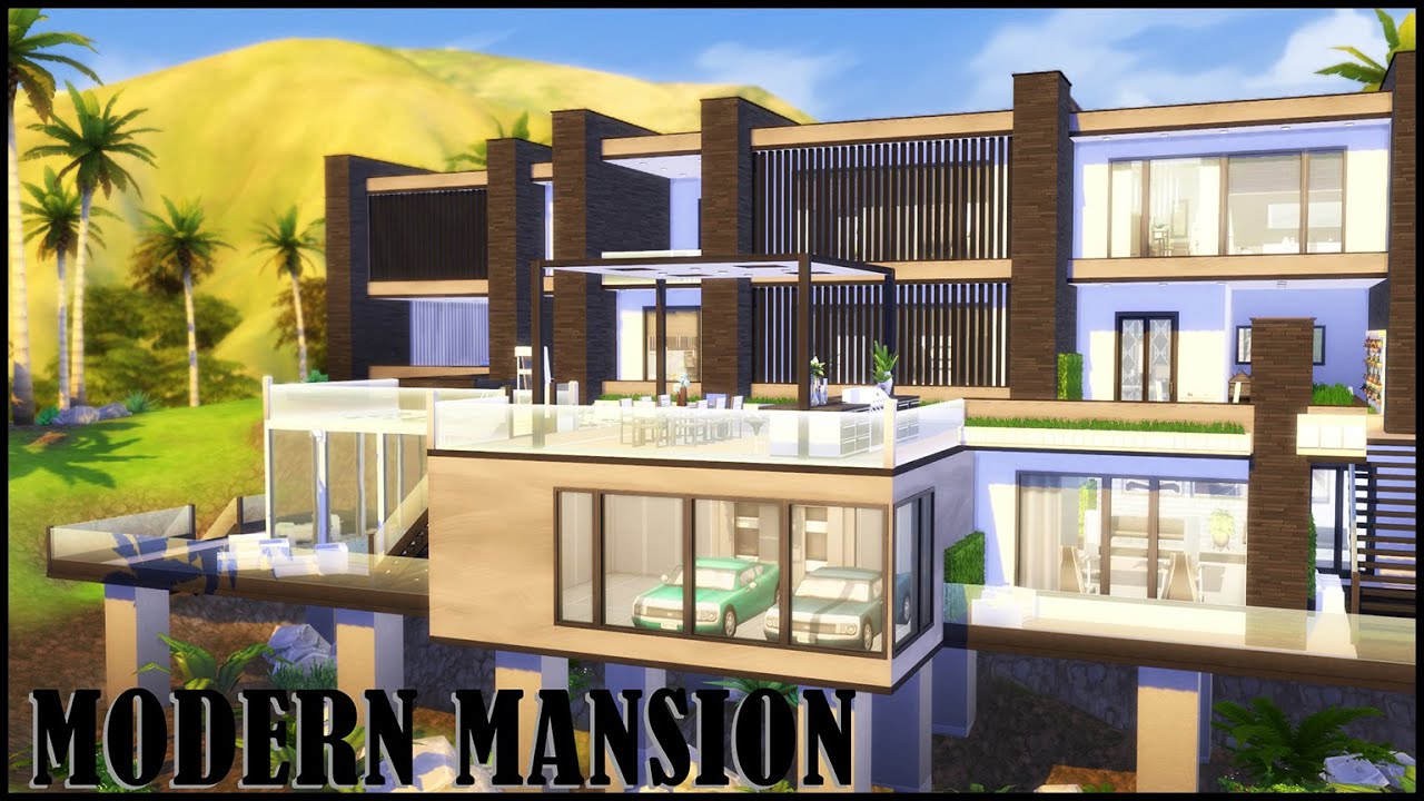 Get Famous Modern Mansion || Part 2 || the sims 4 speed build || ts4 ...