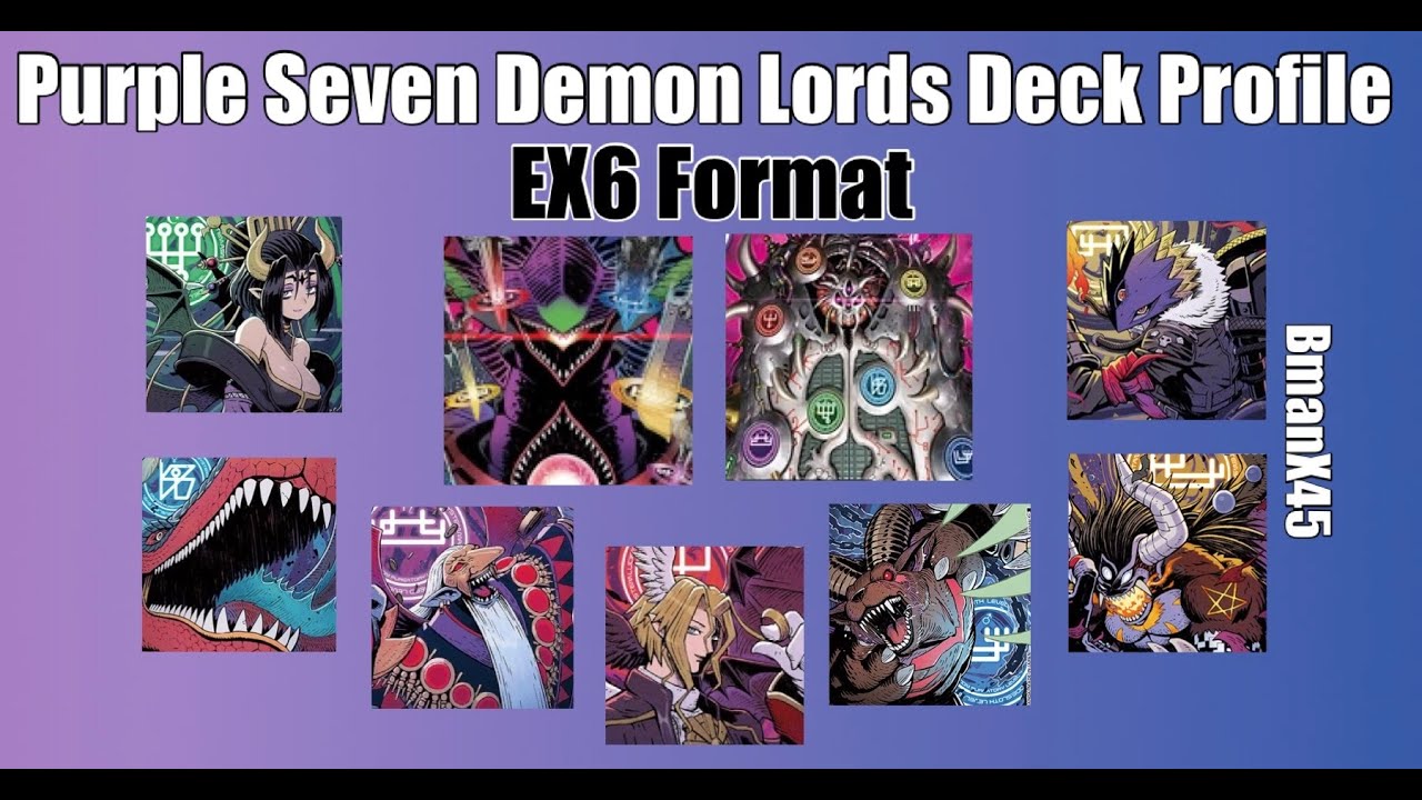 Digimon TCG: Purple Seven Demon Lords Deck Profile EX6 Format - YouTube