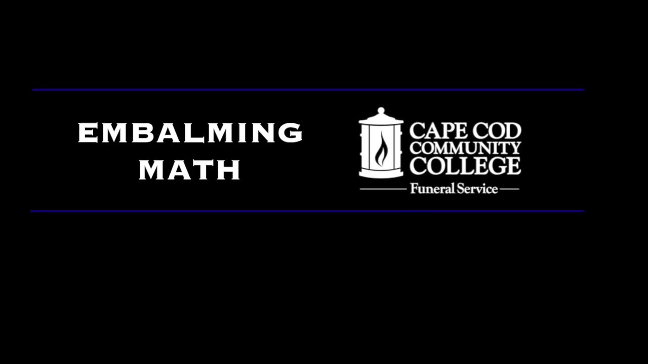 Embalming Math Practice - Solving for Water (5) - YouTube