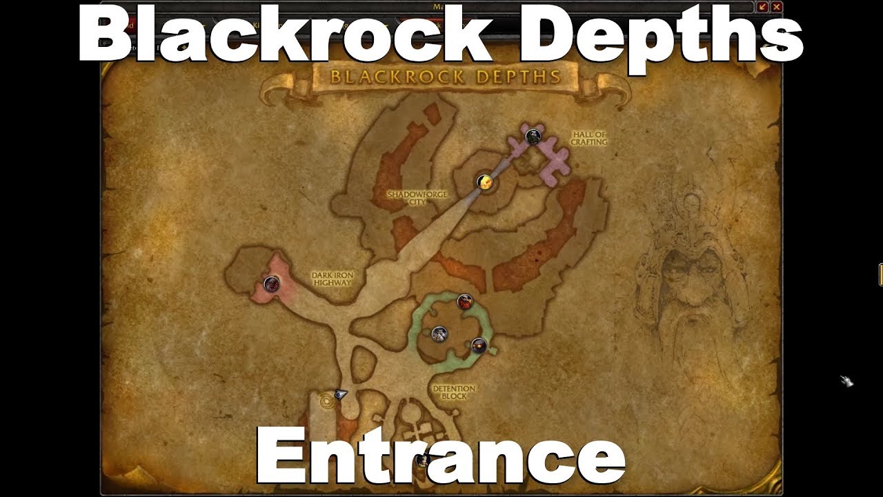 Blackrock Depths Classic WoW - Location & Entrance - YouTube