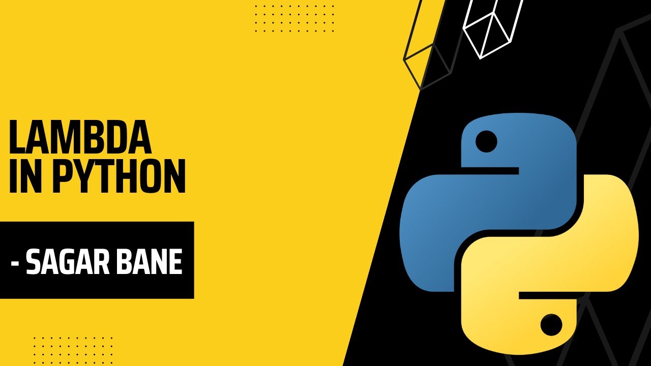 Using Lambda Functions In Python Python Tutorial 13 Youtube 8225