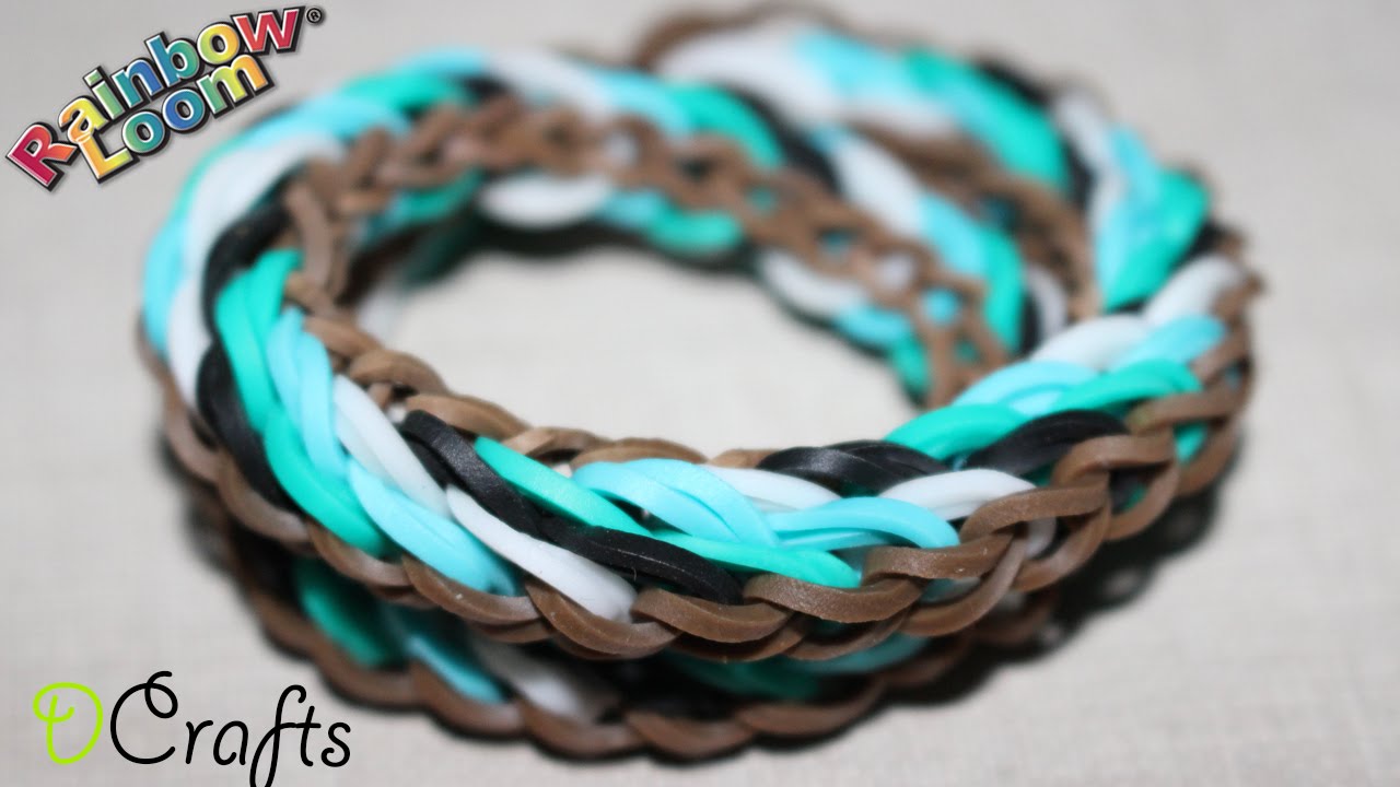 NUEVA COMO HACER PULSERA OLAS DE GOMITAS CON TELAR RAINBOW LOOM ...