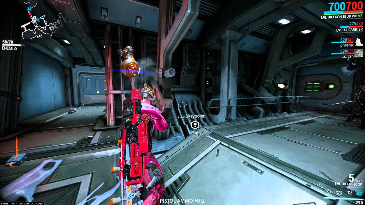 Warframe: Shooting from the back - YouTube