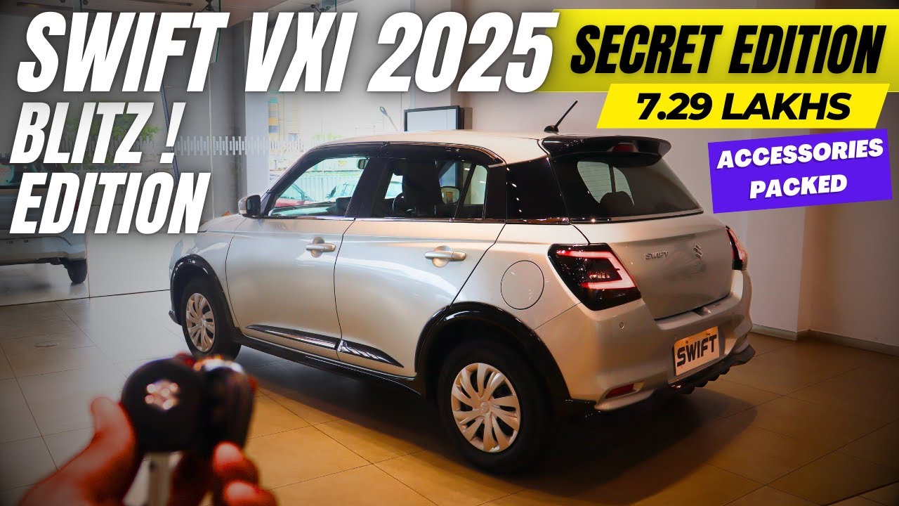 2025 Maruti Suzuki Swift VXI Blitz Edition | Walkaround with Hidden ...
