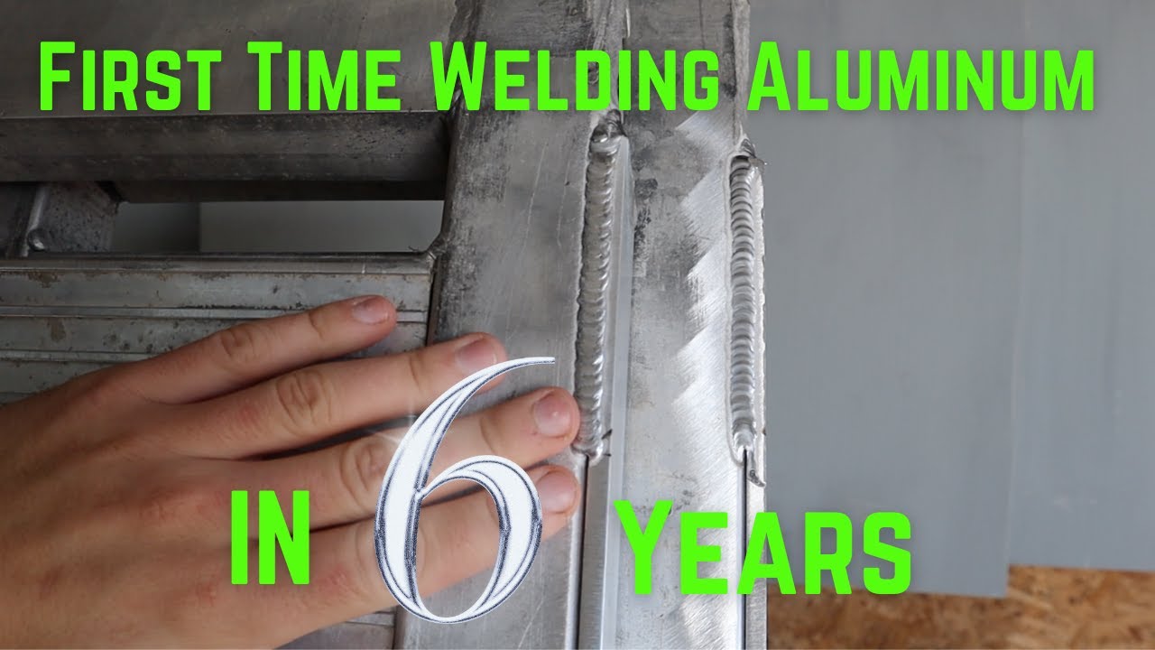Welding Abused Aluminum Trailer Ramps - YouTube