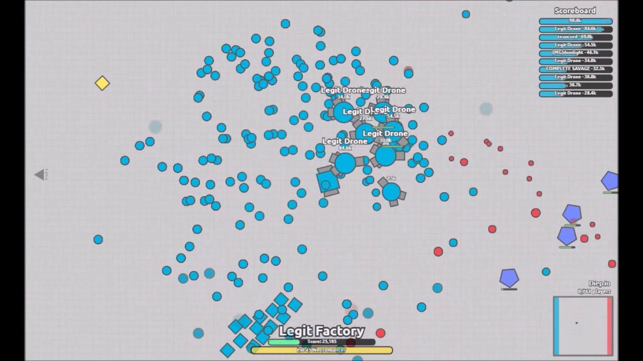 Diep.io EPIC Factory gameplay 25K WORLD RECORD HIGH SCORE (joke video ...