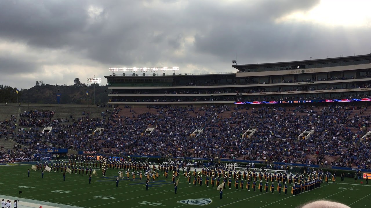 UCLA Marching Band Performing The National Anthem - YouTube