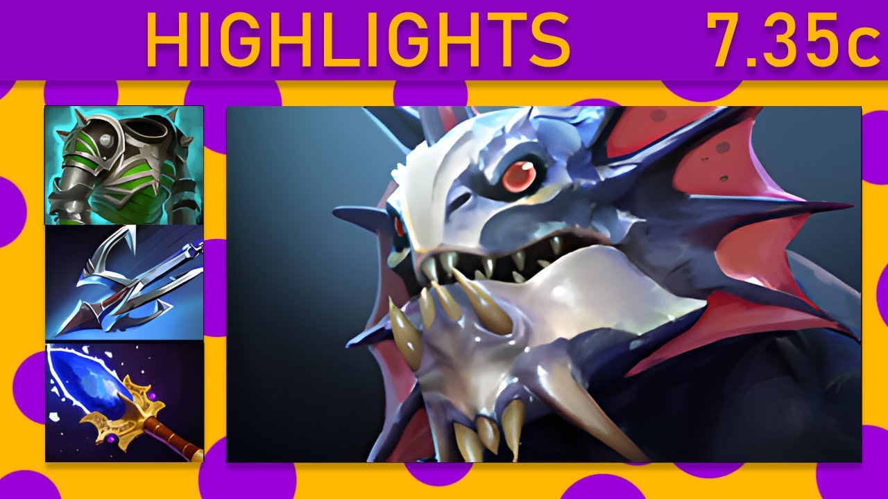 New Patch 7.35c Slardar 73% Kill participation! Mid Highlights - Dota 2 ...