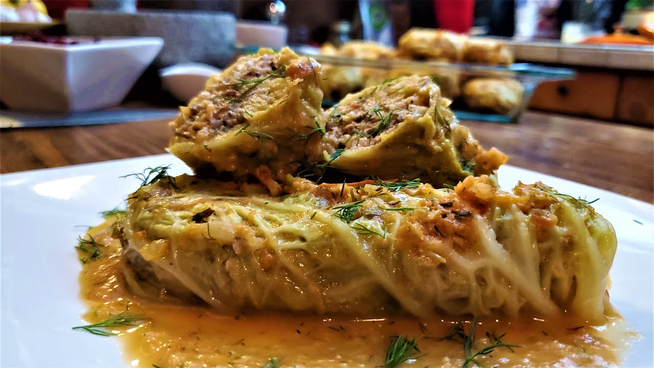 How to make wild rice cabbage rolls with Bacon & hazelnuts & dill Roma ...