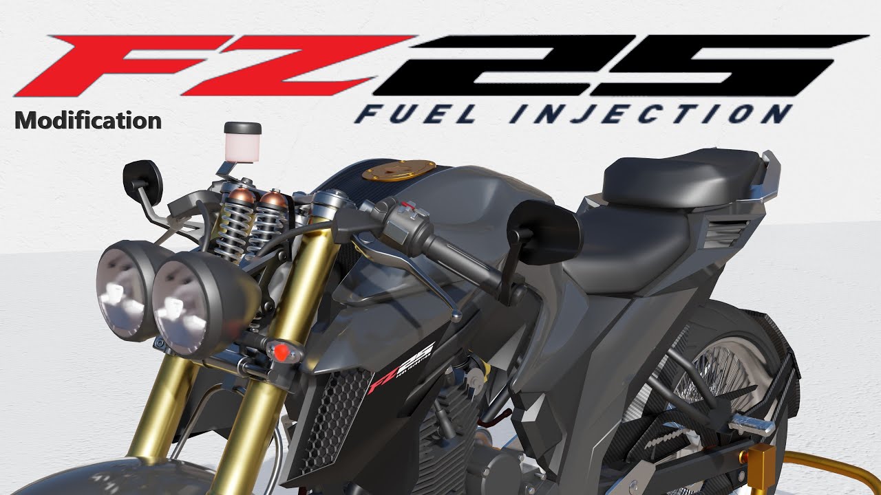 Modified Yamaha FZ | Best modification of FZ25 | Girl Rider - YouTube