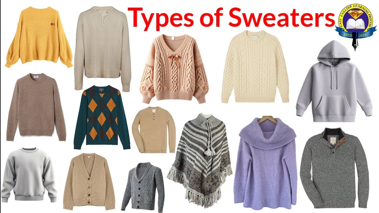 Types of Sweaters | Different Types Of Sweater | Sweater Name | Easy ...