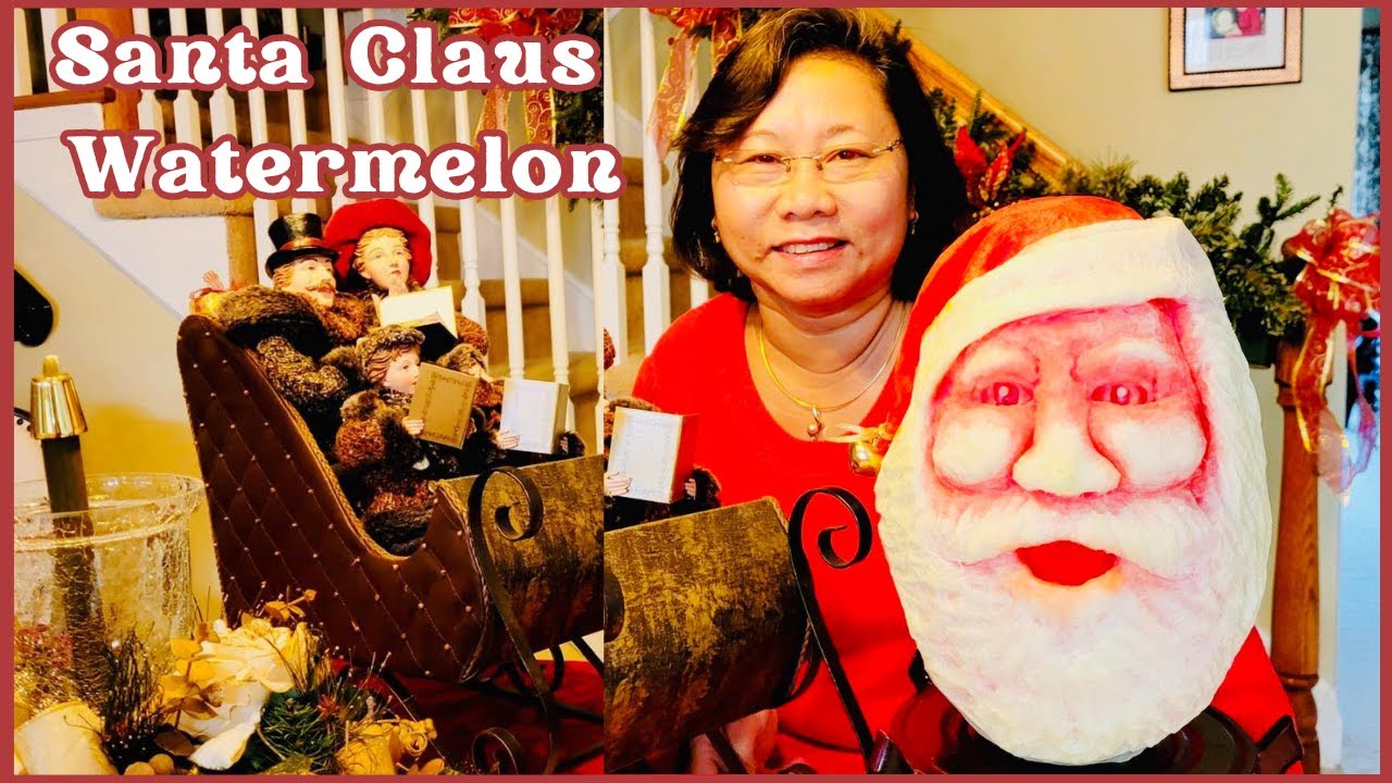 Get Festive This Holiday Season: Transform A Watermelon Into Santa ...