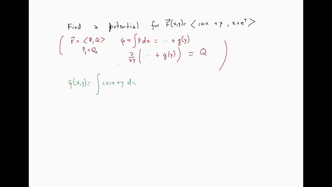 Calculus III - Final Exam - Worksheet B - Problem 8 (finding a ...