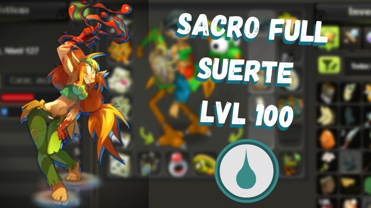 sacro full suerte lvl 100 😱😆 | Dofus Touch - YouTube