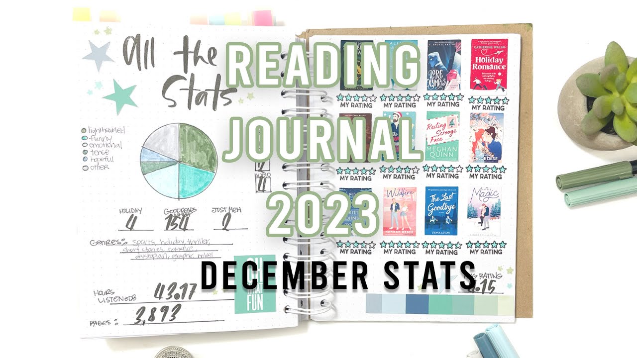 Reading Journal 2023 | December Stats - YouTube