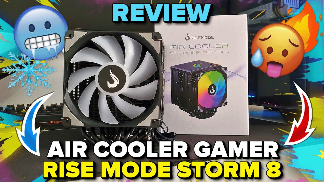 Review Air Cooler Gamer Rise Mode Storm 8 Black - YouTube