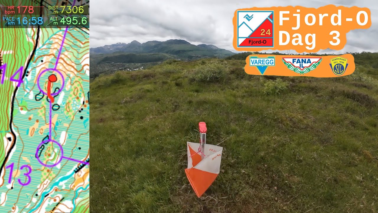 Headcam Orienteering: Fjord-O 2024 Dag 3 - YouTube
