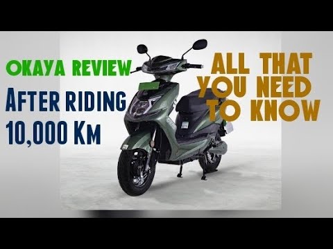 Review for Okaya Electric scooter after riding it for 10,000+ Km - YouTube