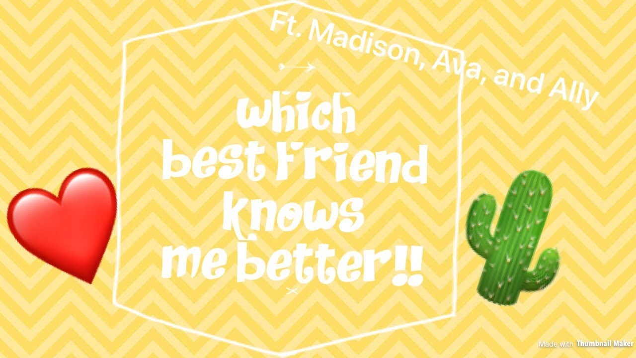Best friend Tag part 1 ft. Madison Ally and Ava - YouTube