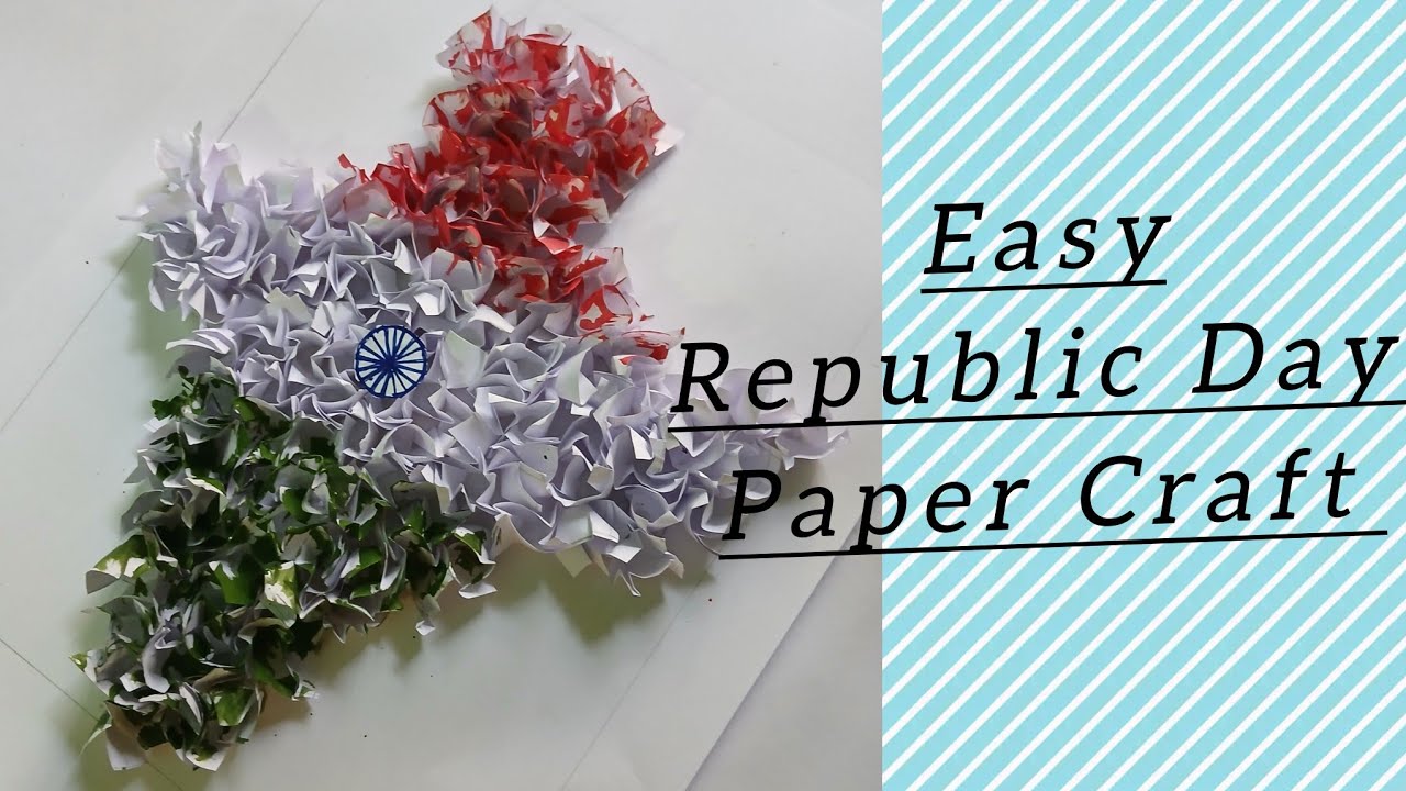 Easy Republic Day Paper Craft. Simple Paper Craft.Easy Craft - YouTube