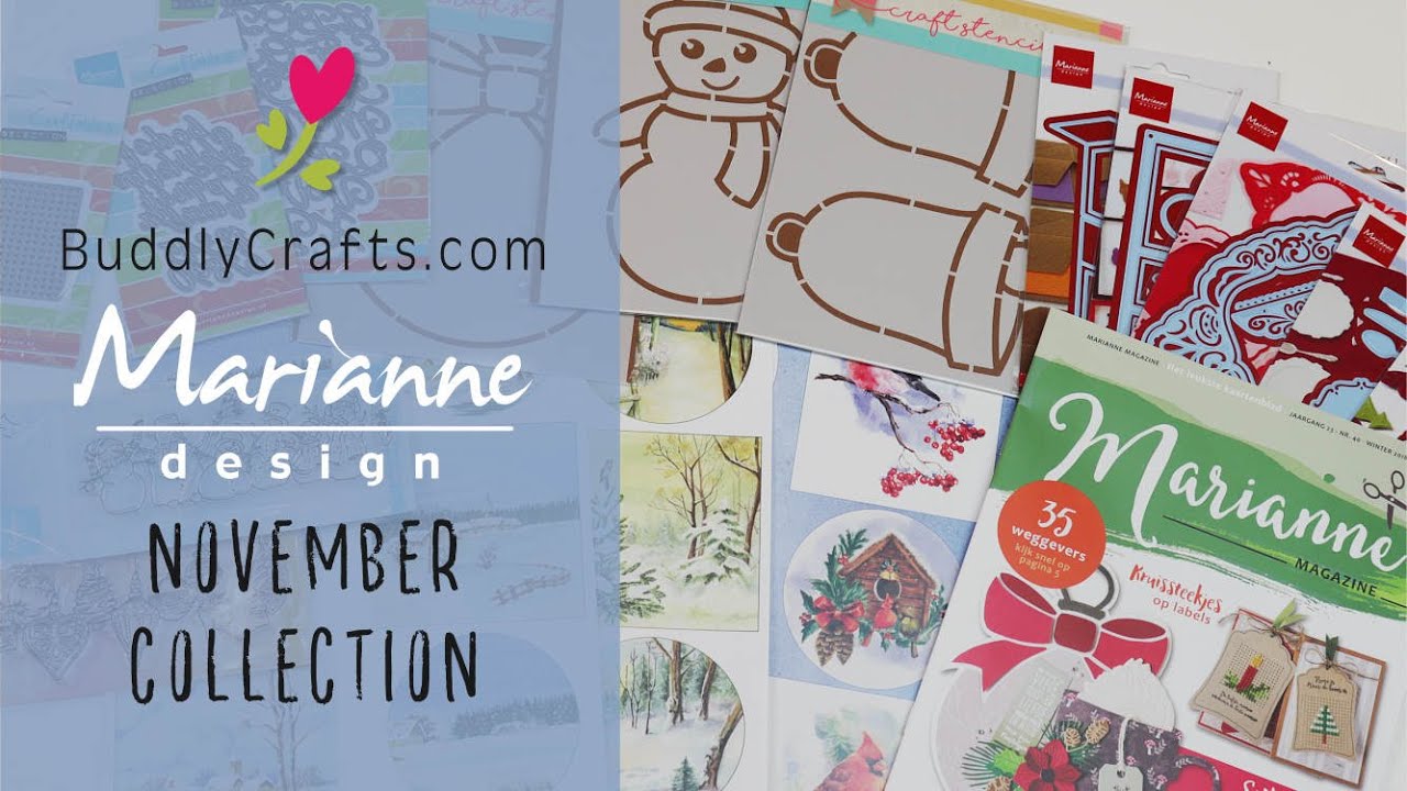 Marianne Design #71 November Papercrafting Collection - YouTube