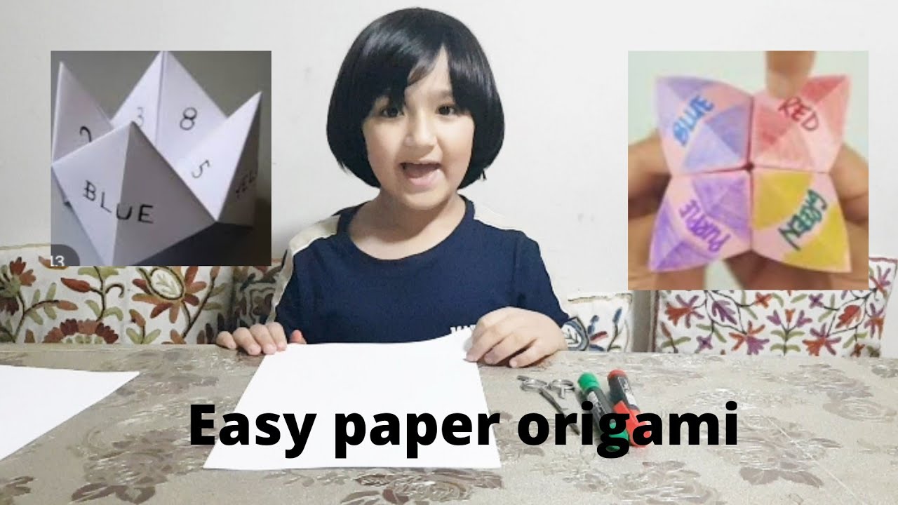 PAPER ORIGAMI fortune teller, salt cellar, whirlybird, paper qwack ...