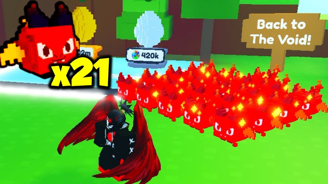 I Made Full Team of Mythical Pixel Demons in Pet Simulator X - Roblox ...