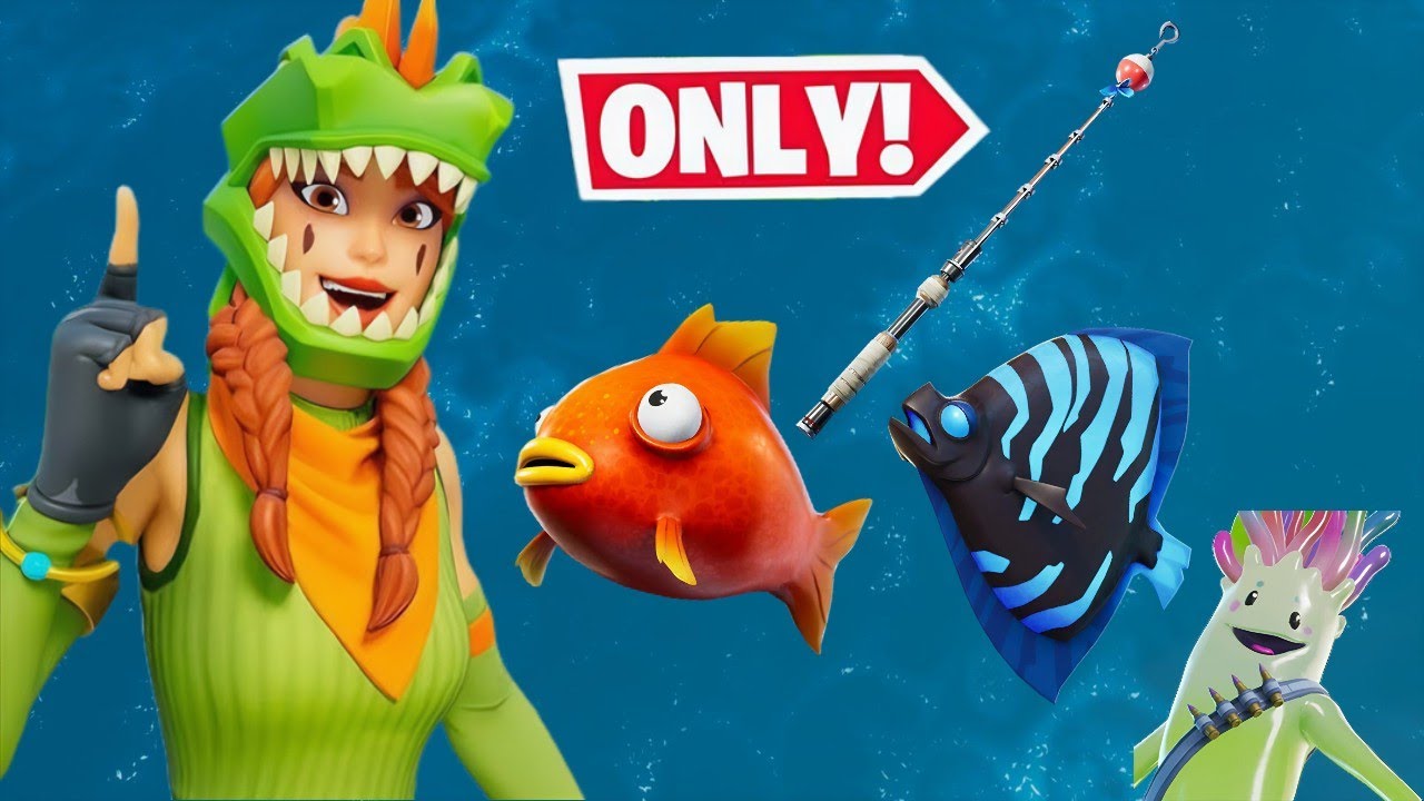 Fishing Loot ONLY Challenge In Fortnite (New Jelly Skin) - YouTube