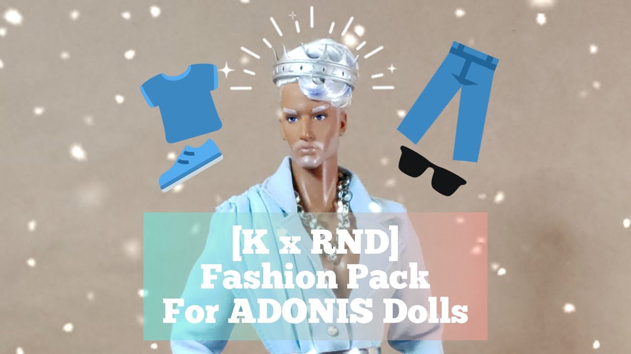 UNBOXING ADONIS Doll Fashion Pack Blue Ice from [K x RND] - YouTube