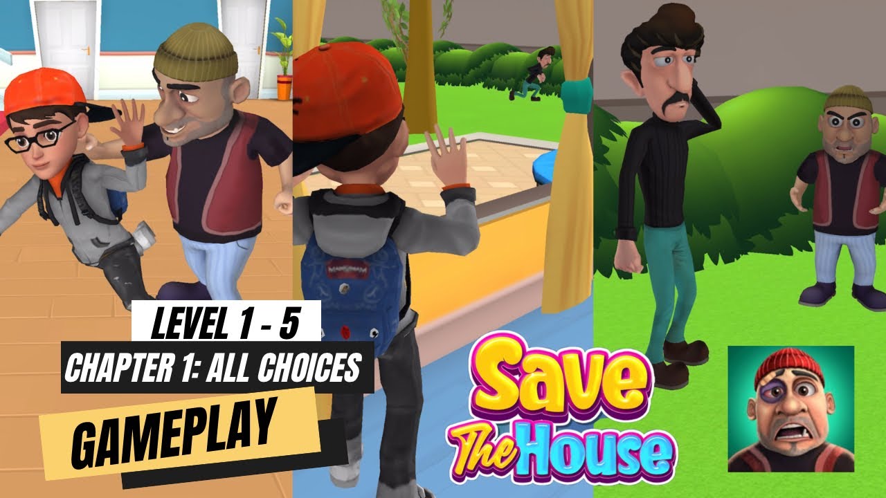 Save The House Gameplay Walkthrough Chapter 1, Level 1 - 5 (iOS ...