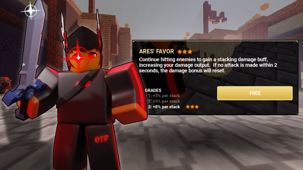 The Ares blessing is The best!! (ROBLOX BEDWARS) - YouTube