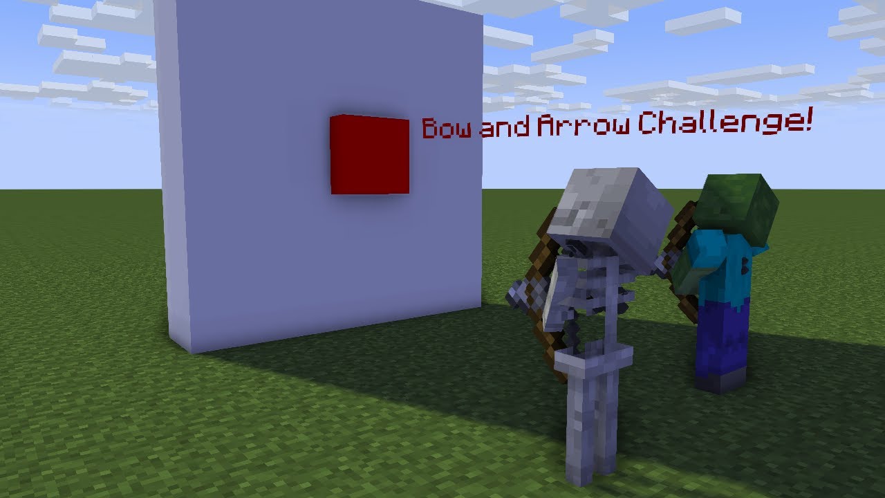 Monster School - Bow and Arrow Challenge [HD] - YouTube