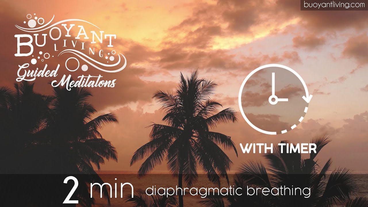 Two Minute Diaphragmatic Breathing Timer - YouTube