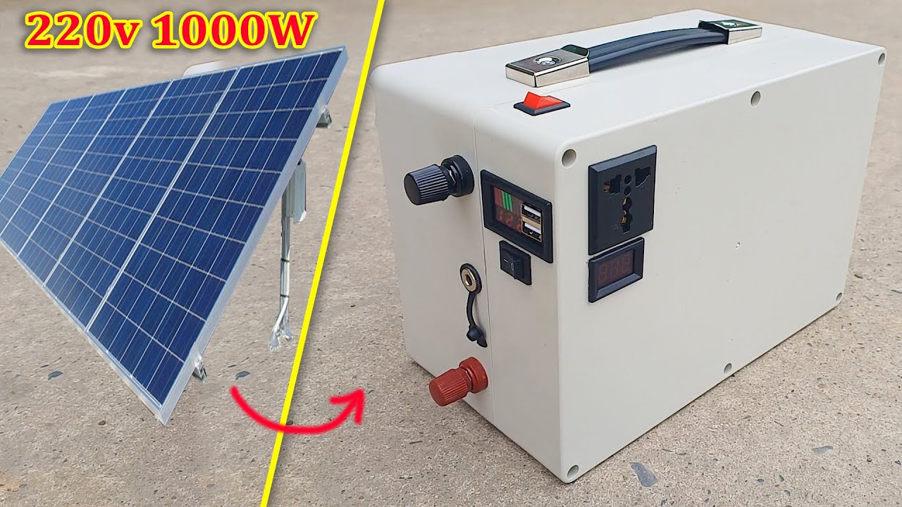 Build free 1kWh DIY solar generator - DIY 220v mobile power station ...