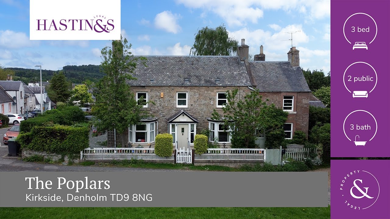 The Poplars, Kirkside, Denholm TD9 8NG - Showcase Video - YouTube
