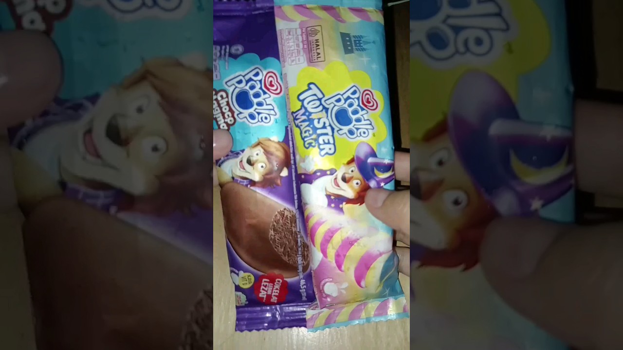 ice cream paddle pop twister megic dan paddle pop choco magma | #shorts ...