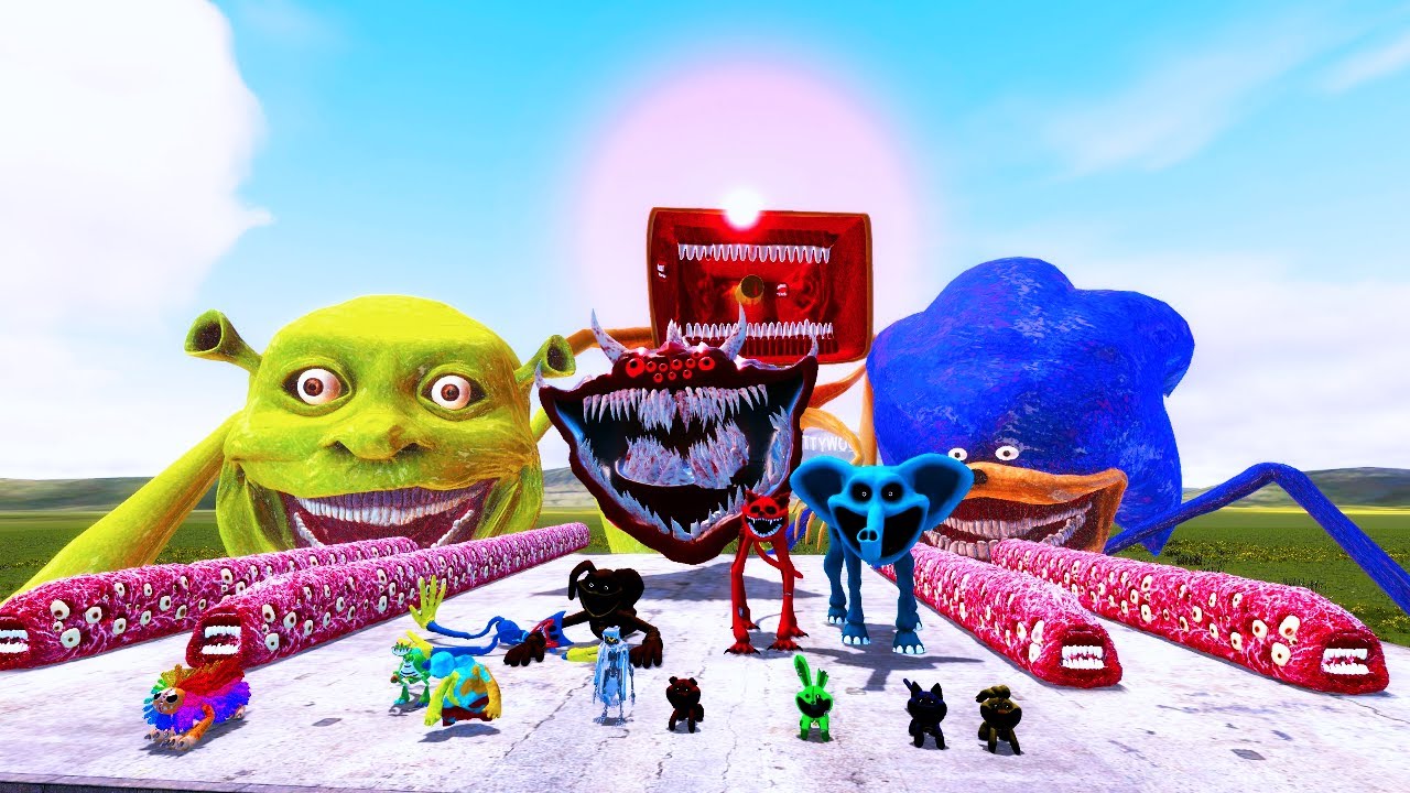 ALL EVOLUTIONS OF SHIN SONIC EXE TAPES VS MONSTER POPPY PLAYTIME ...