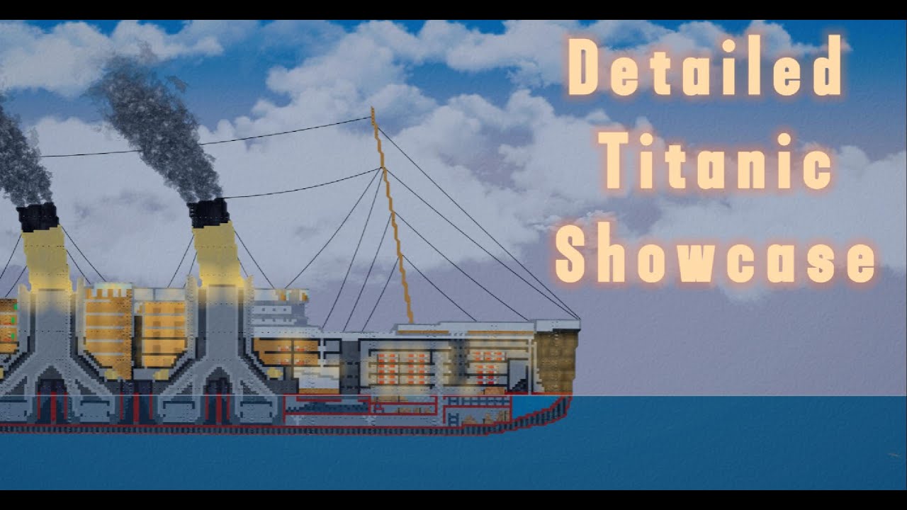 I Spent 1 Week Making The Ultimate Titanic in Floating Sandbox - YouTube