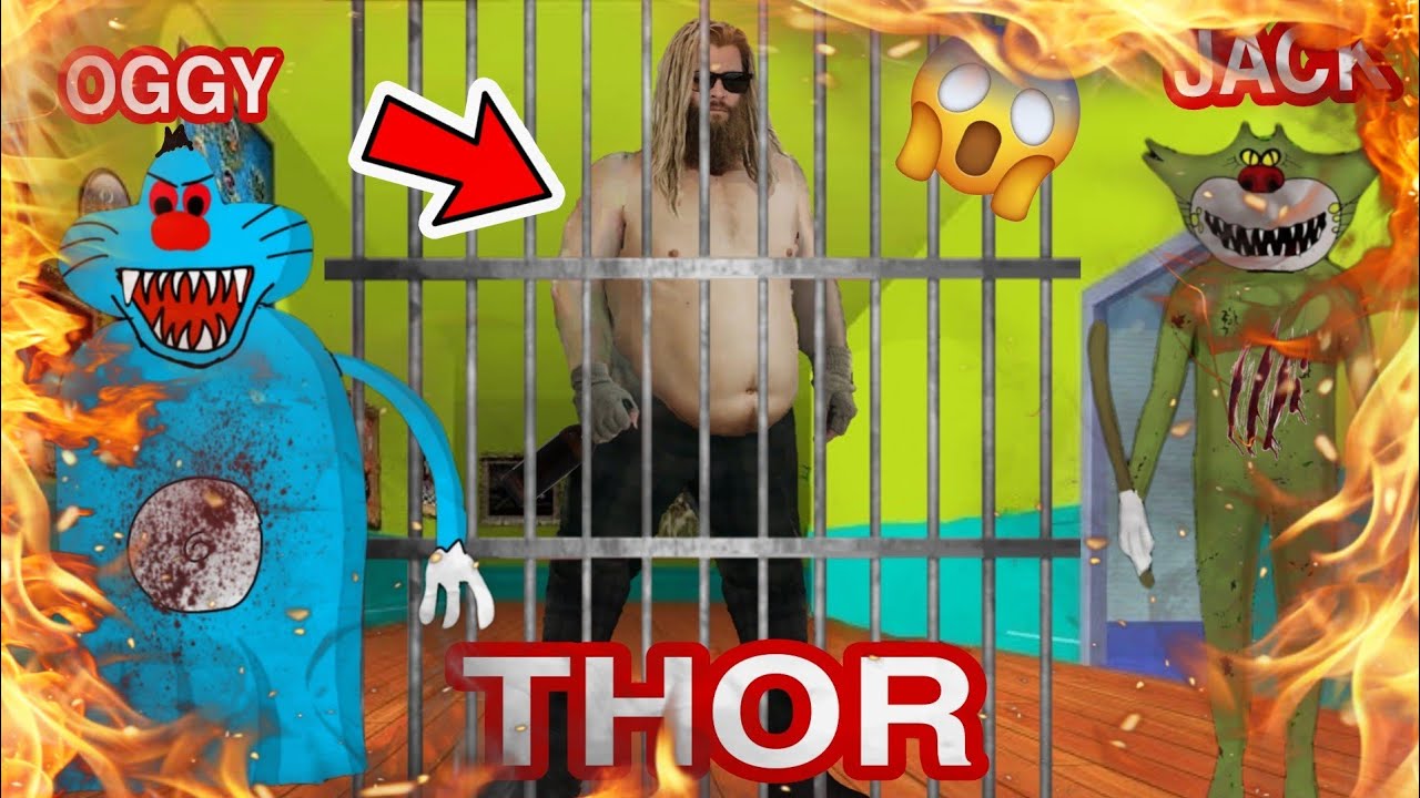 Thor Is Kidnapped 😱 !! Oggy And Jack Kidnaps Thor In Scary Granny House ...