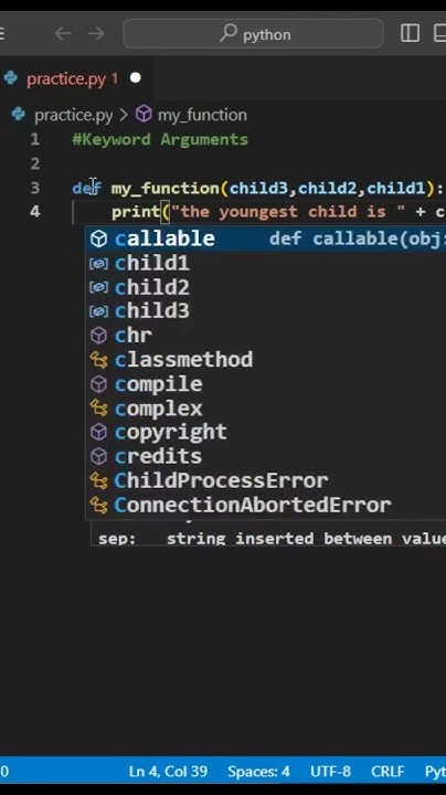 Key Arguments Python Pythonprogramming Coding Pythoncoding Programming Youtube 3216
