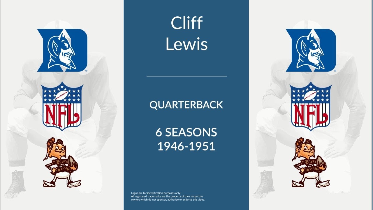 Cliff Lewis: Football Quarterback and Defensive Back - YouTube