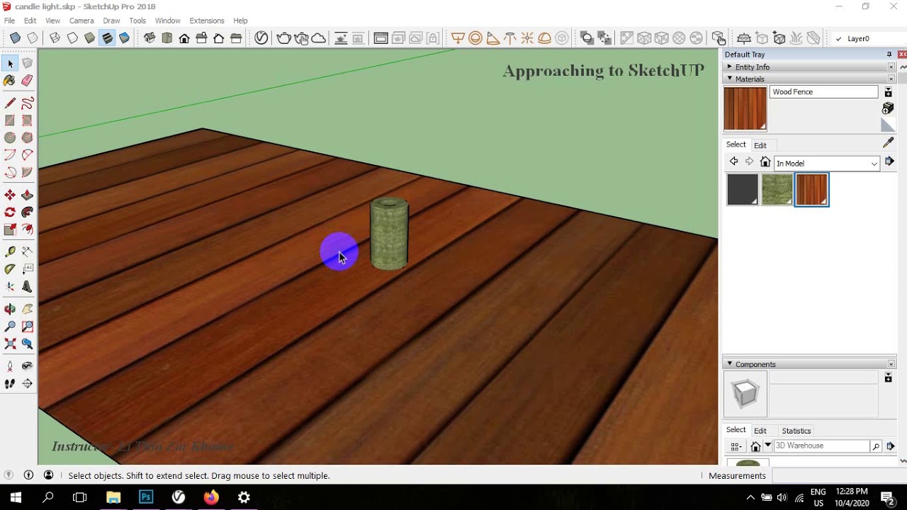How to create candle light in sketchup/vray - YouTube