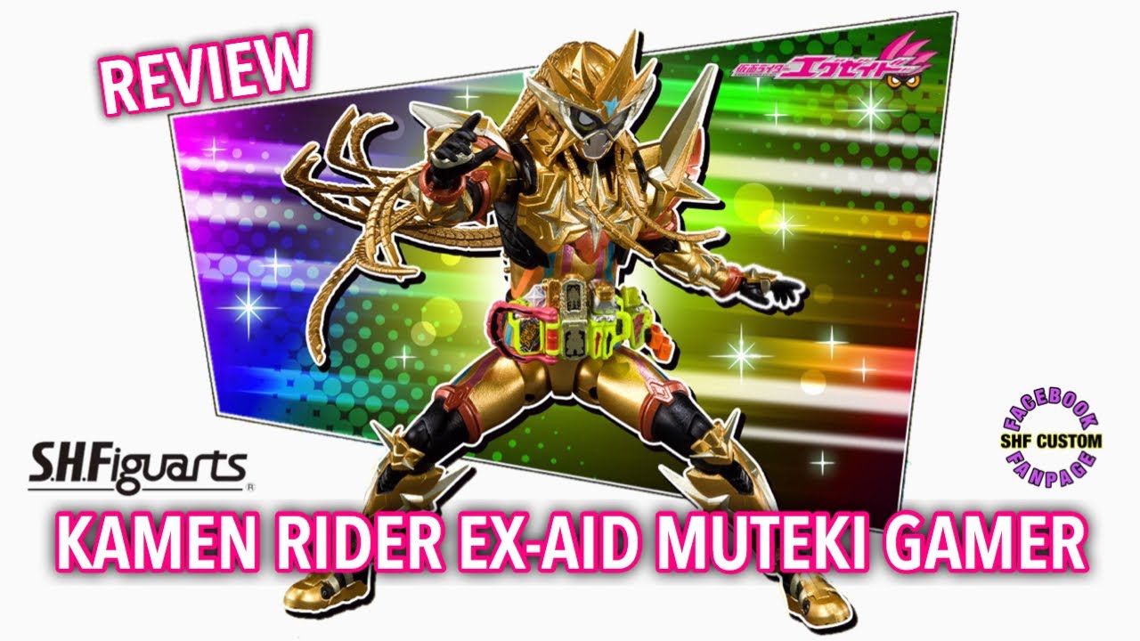 Hyper Muteki !!! S.H.Figuart Kamen rider Ex-aid Muteki Gamer Review ...