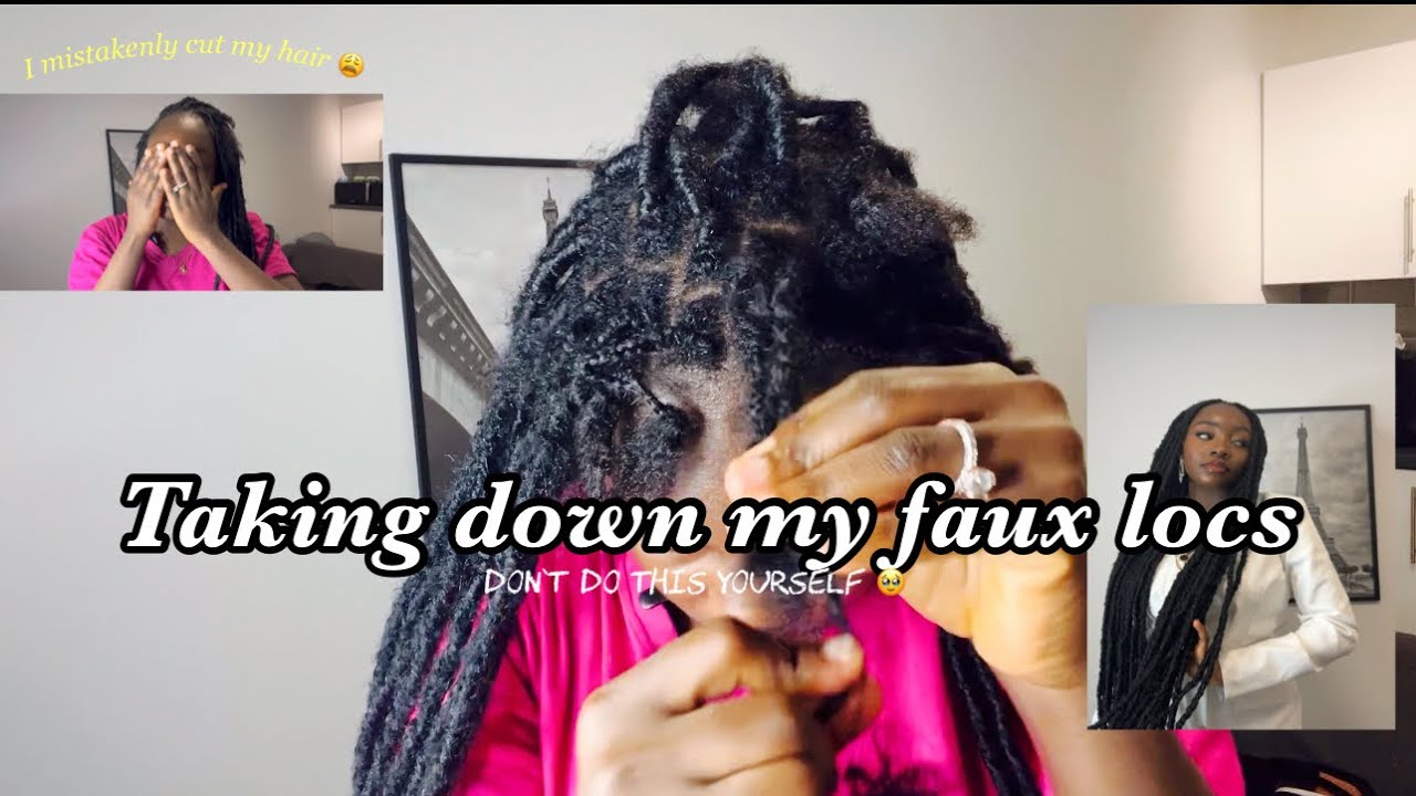 HOW TO LOOSE FAUX LOCS HAIRSTYLE - YouTube