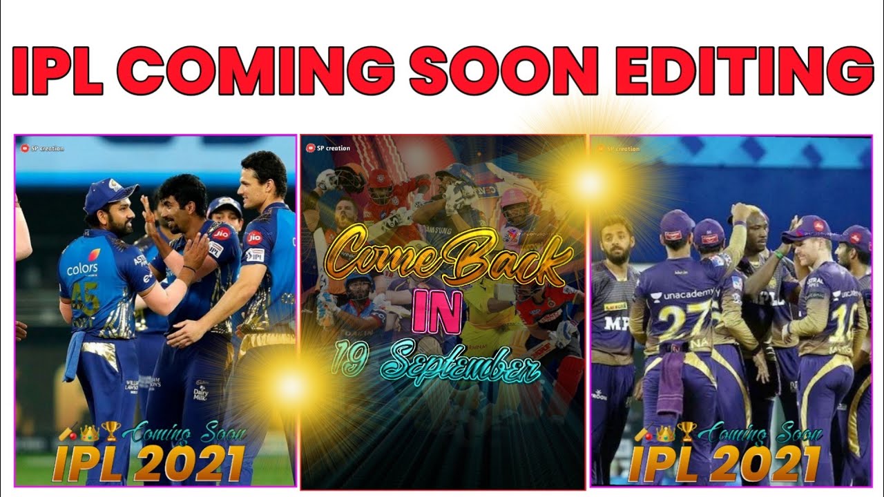 IPL COMING SOON 2021 | IPL video editing 2021 | New Alight Motion Video ...