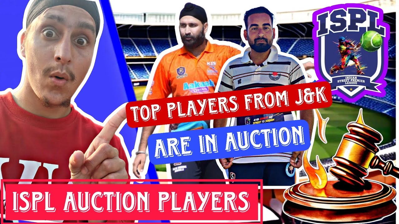 ISPL Auction Players List | Indian Street Premier League | Cricket With ...