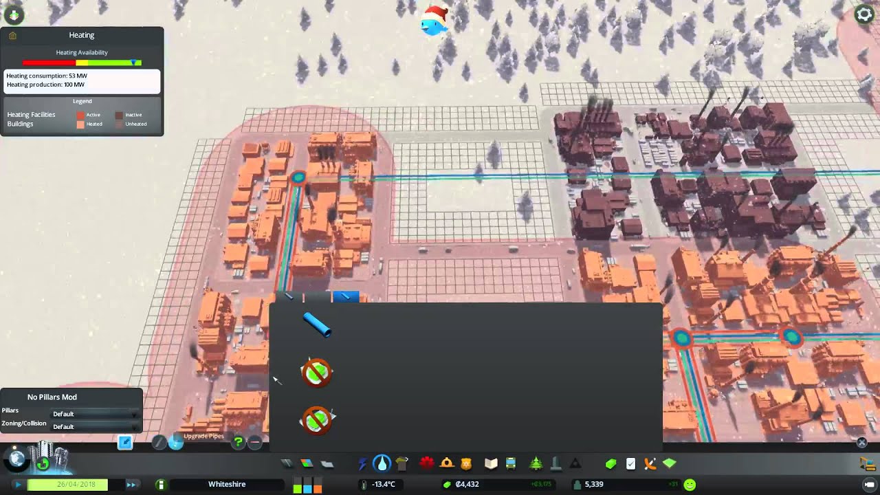 [시티즈:스카이라인] Whiteshire #2 - 지역난방 시스템을 구축하자 - YouTube