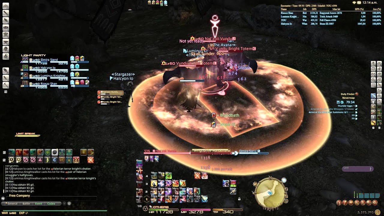 FFXIV - Neverreap - Fell Cleave POV (War POV) - YouTube