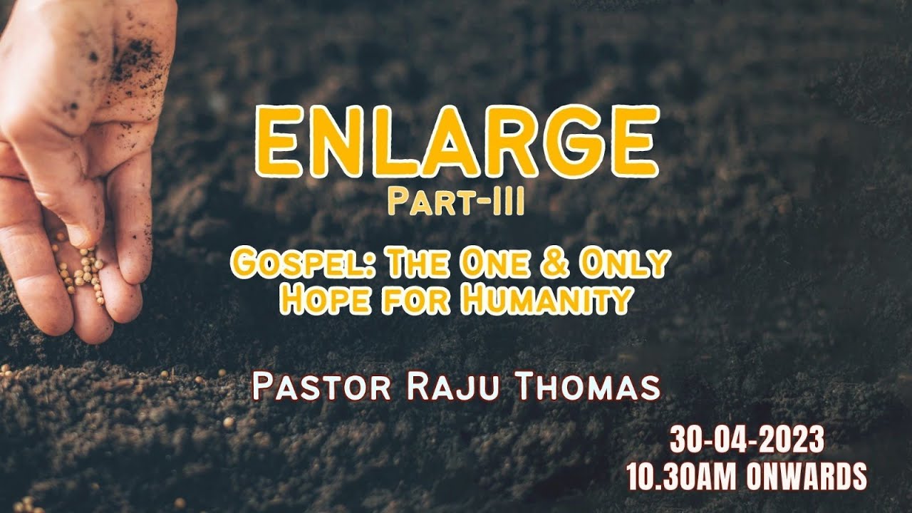PFCC Sunday Service 30 April 2023: ENLARGE - Gospel: The One & Only ...